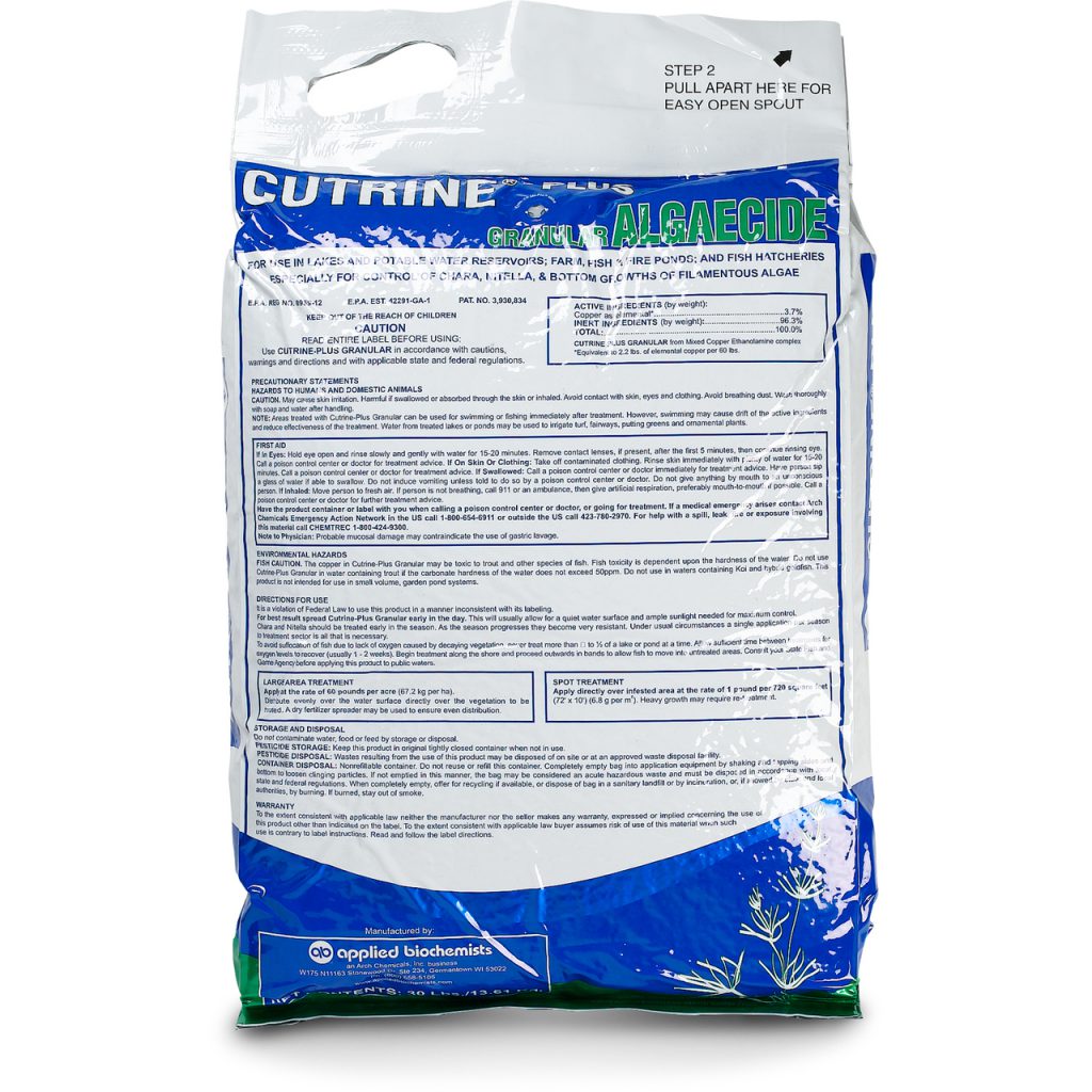 Cutrine Plus Granular Algaecide - Pond Market Cutrine Plus Granular Algaecide - Pond Market